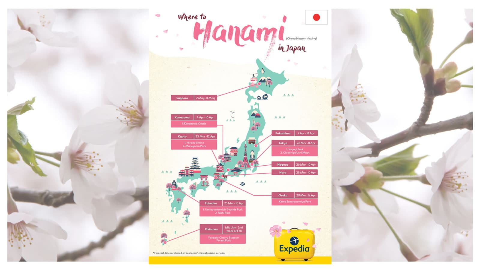 Best Places for Hanami or Cherry Blossom Viewing in Japan, 2017 | Expedia